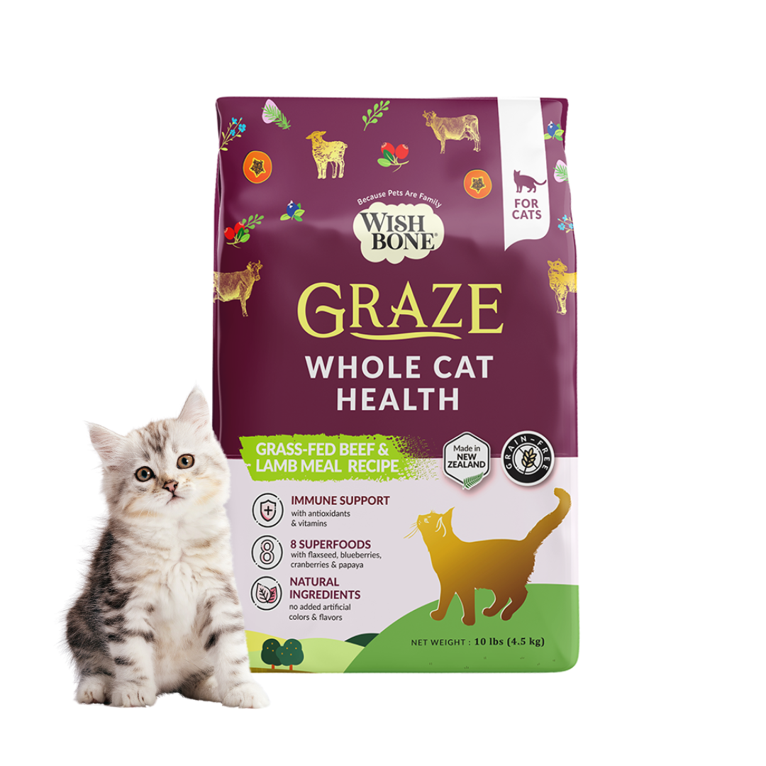 Wishbone Graze Beef and Lamb Recipe for Cats – Wishbone Singapore