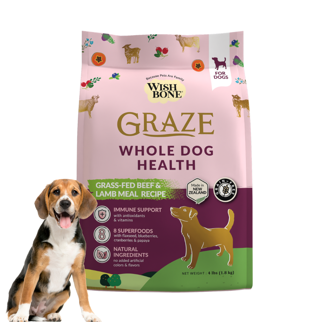 Wishbone Graze New Zealand Beef and Lamb, Gluten Free, Grain Free Dry ...